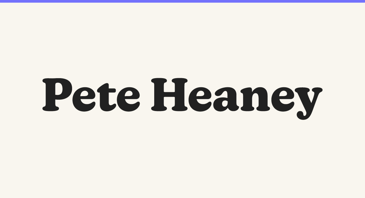 Pete Heaney - Web developer
